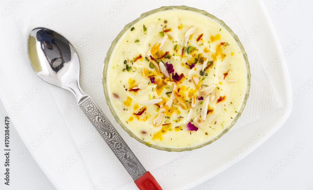Indian Sweet Shrikhand Stock Photo | Adobe Stock