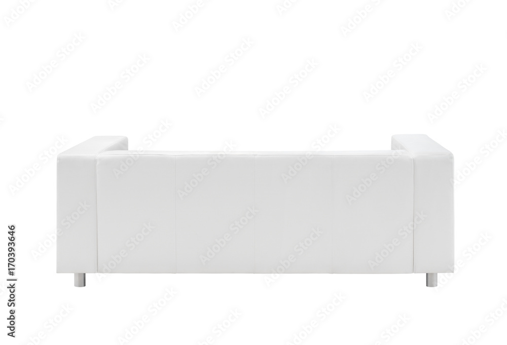 sofa isolated on white background, view from the back Stock Photo ...