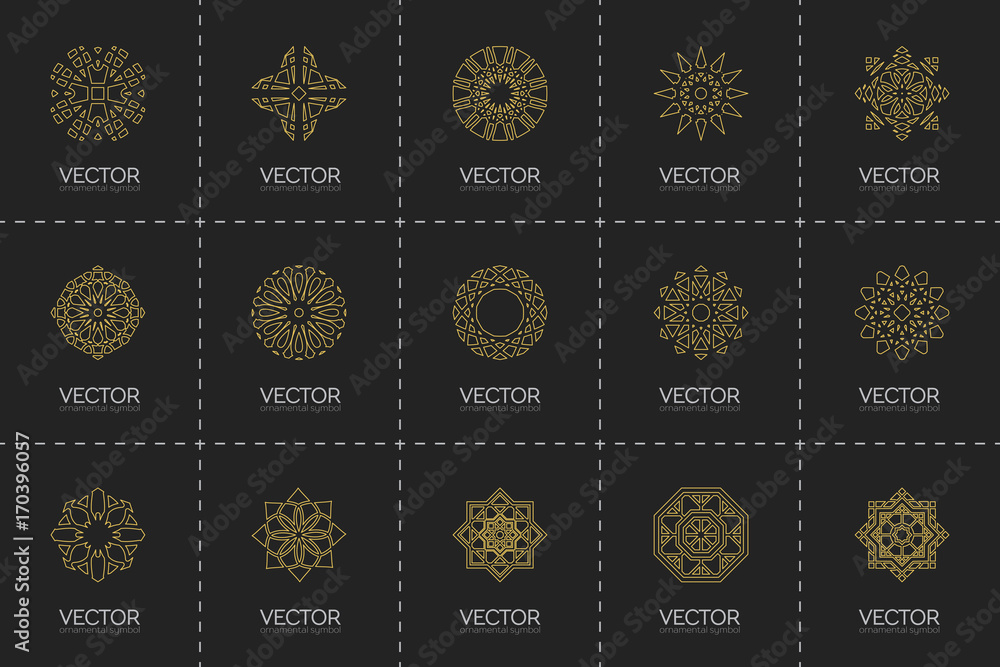 Vector geometric symbols Stock Vector | Adobe Stock