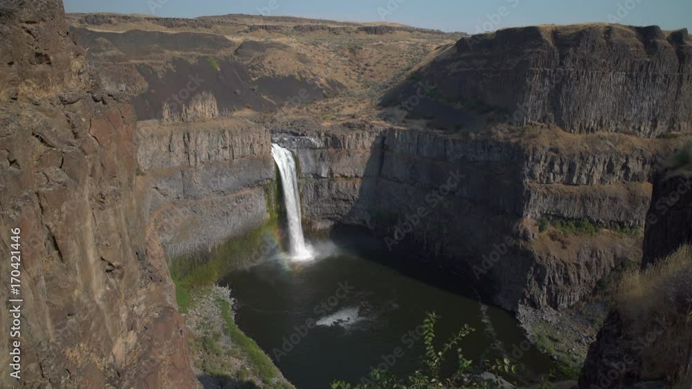 C0035 Palouse Falls, Washington State wide 4K. UHD. The beautiful ...