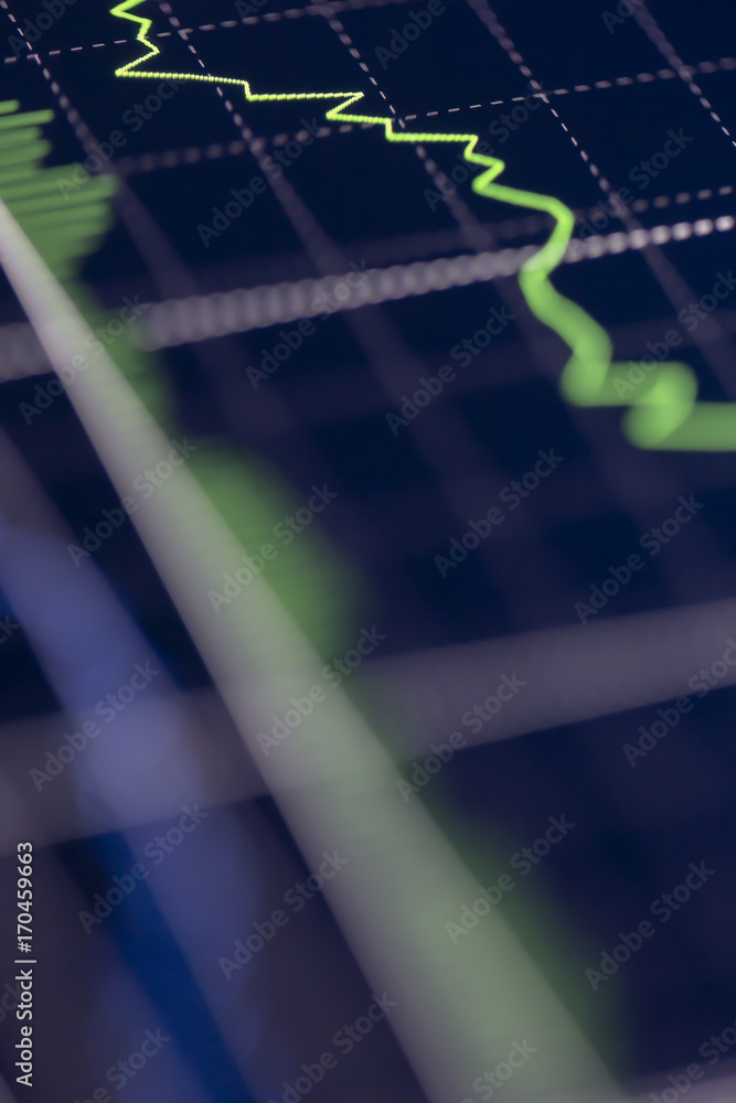 candlestick graph focus gap on graph,Business and financial concept ...