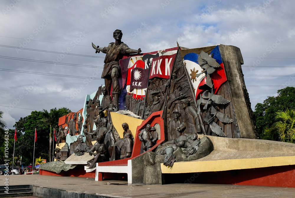 Katipunan (KKK) Monument in Manila, Philippines ภาพถ่ายสต็อก | Adobe Stock
