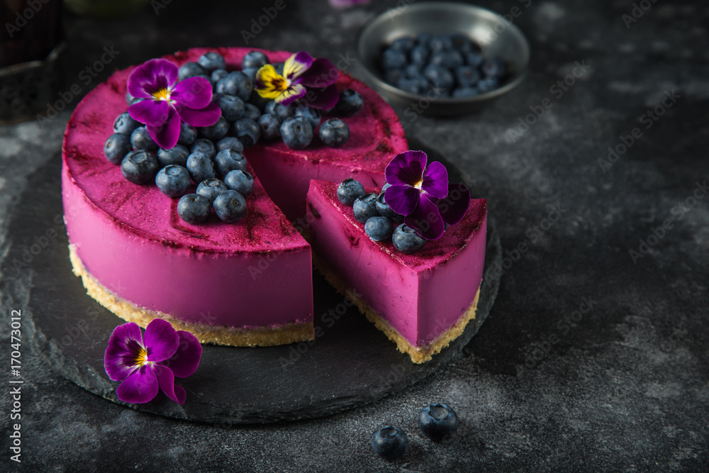 Blueberry Mousse Cake