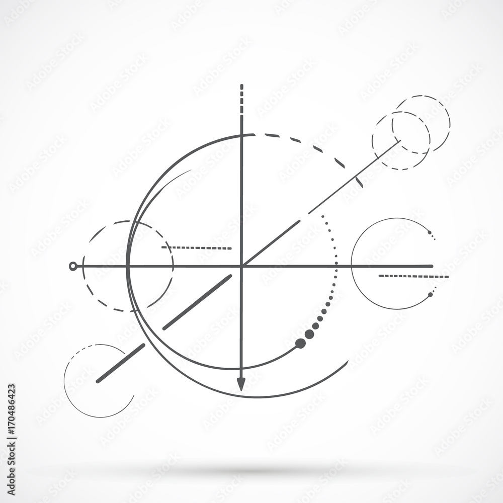 Geometry Line Set Stock Vector | Adobe Stock