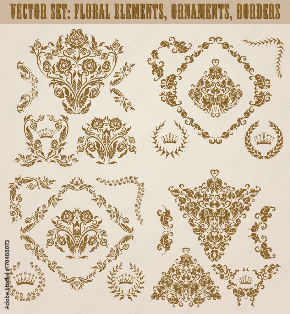 Damask Border Corner