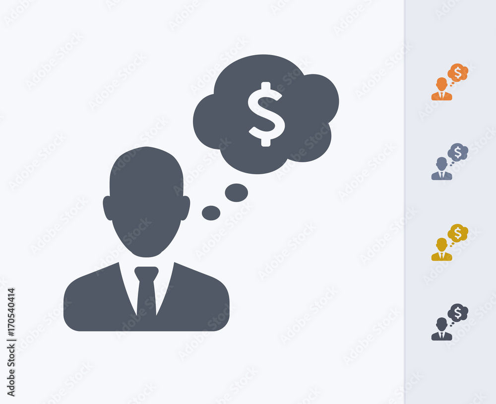 Business Avatar & Thought - Carbon Icons. A professional, pixel-aligned ...