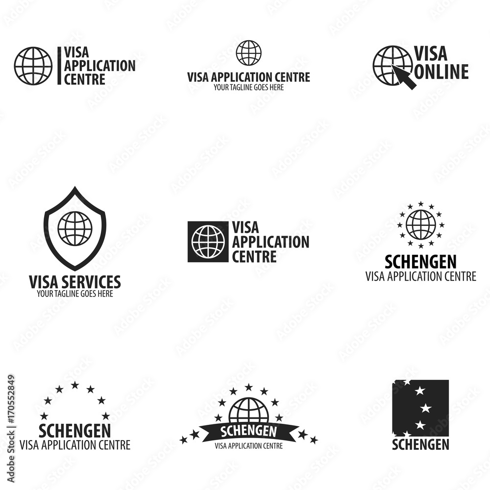 Logo Of Visa Application Centre Vector Illustration Stock Vector logo-of-visa-application-centre-vector-illustration-stock-vector