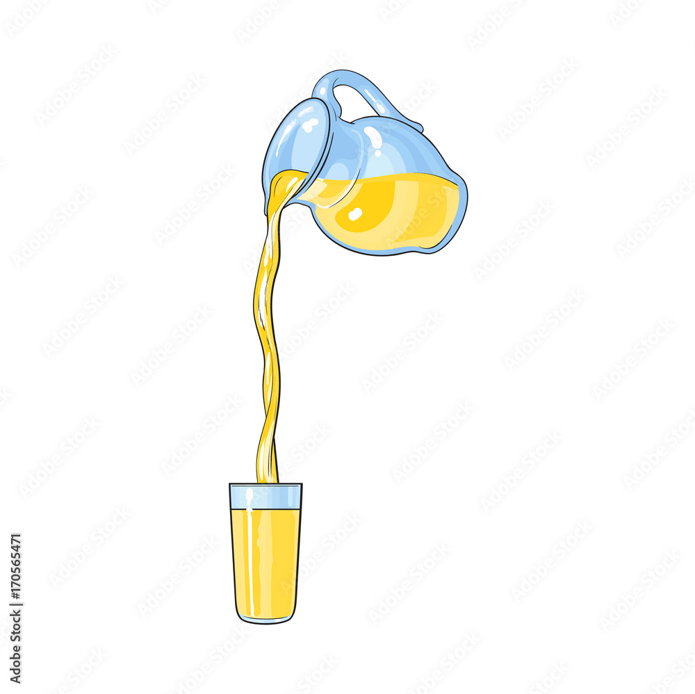 Lemonade Pitcher Cartoon