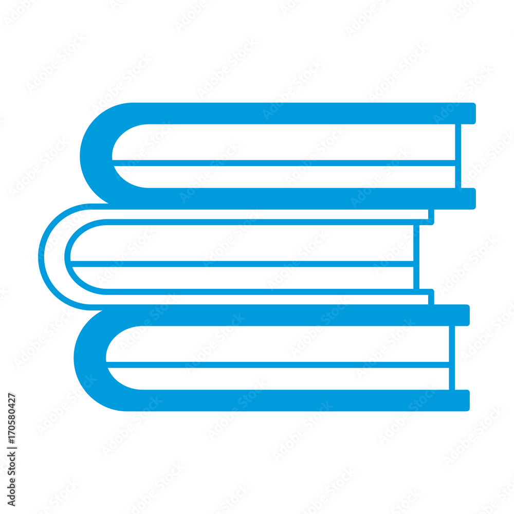 Books piled up icon vector illustration graphic design Stock Vector ...