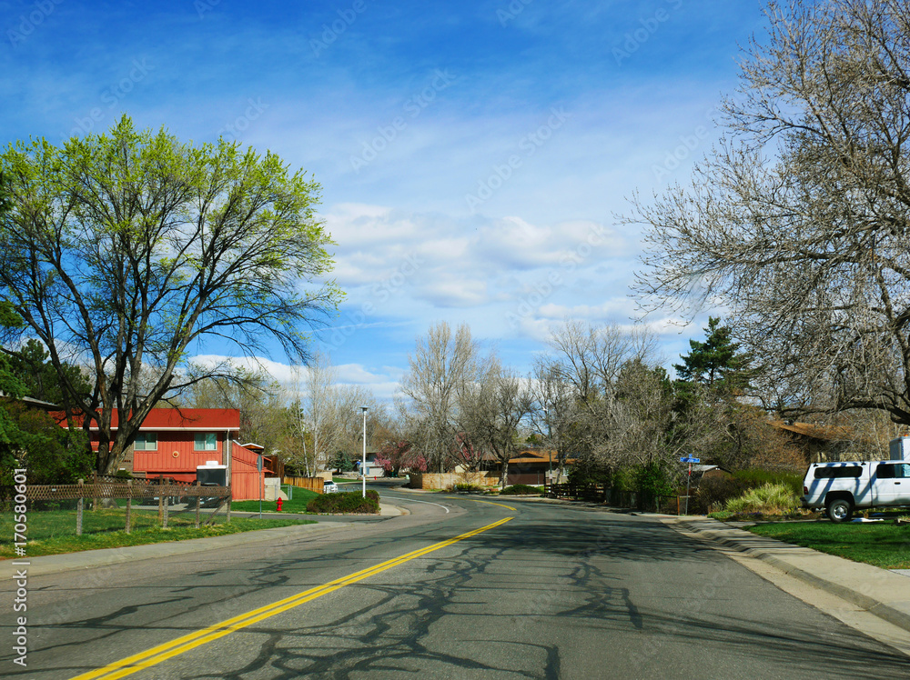Empty Street At Day