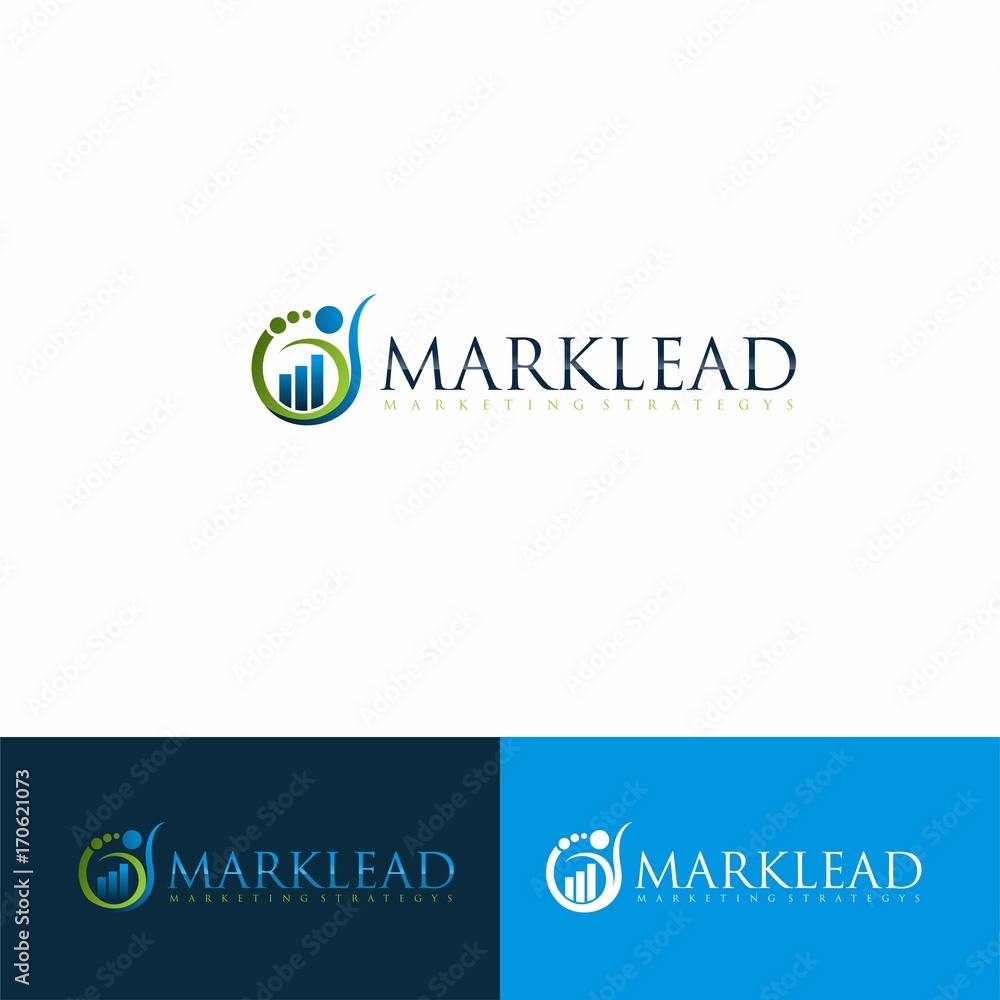 business marketing leadership logo inspiration Stock Vector | Adobe Stock