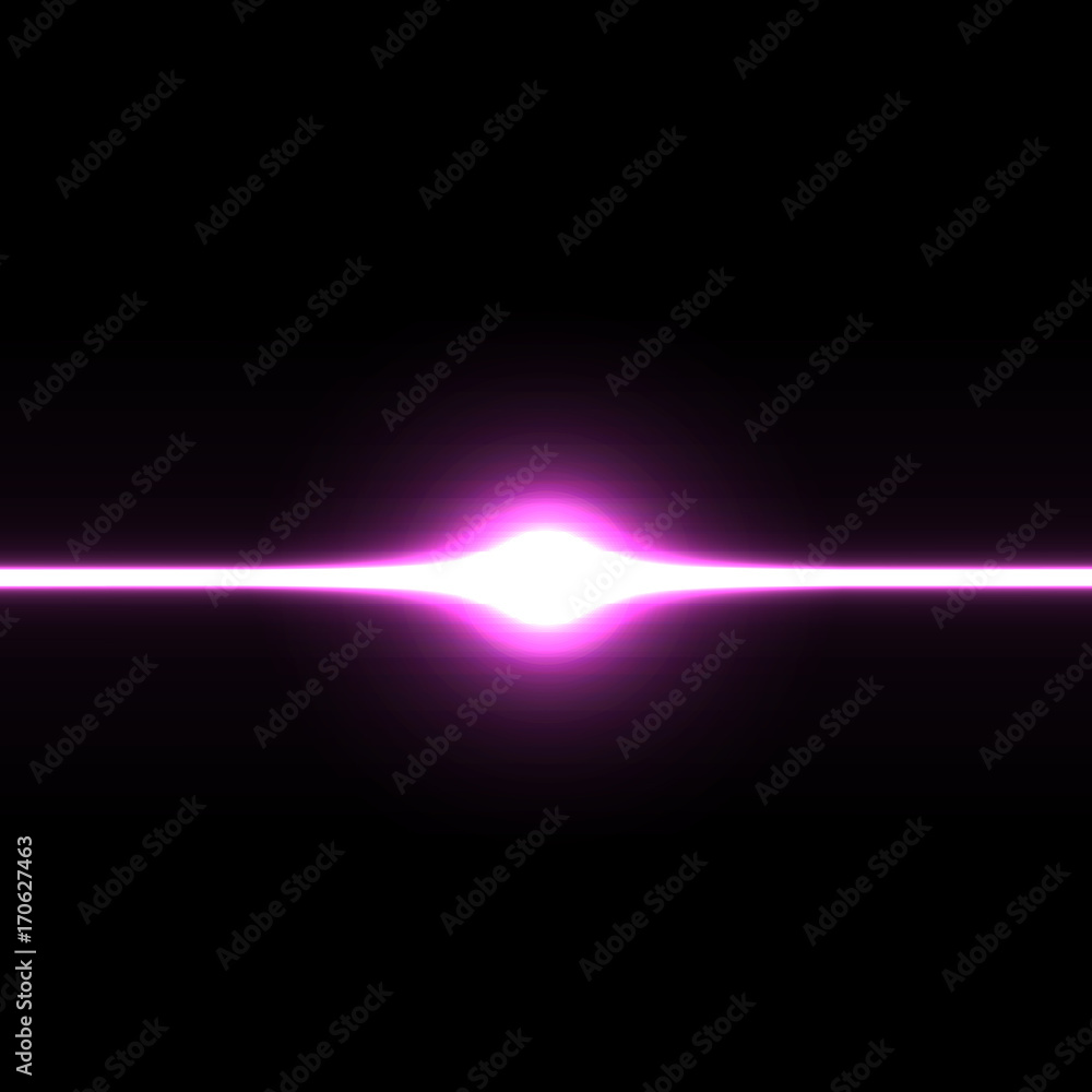 Laser beam glowing line. Neon effect vector illustration Stock Vector ...