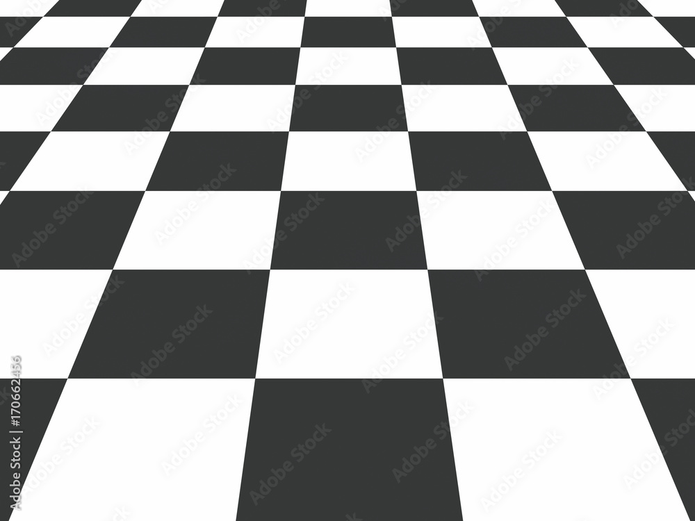 Checker Board Perspective Stock Illustration | Adobe Stock