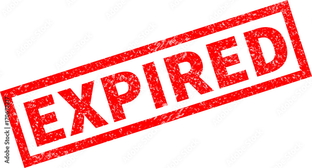 expired red rubber stamp on white background. expired sign. Stock ...