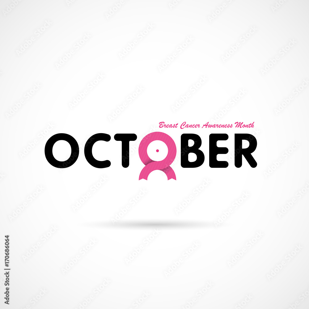 Breast Cancer October Awareness Month Campaign Background.Women health ...