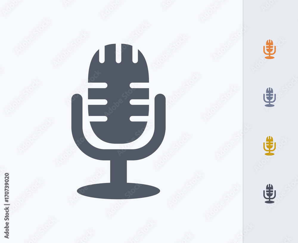Radio Microphone - Carbon Icons. A professional, pixel-perfect icon ...