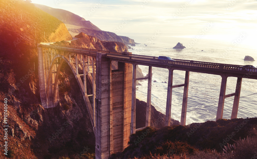 Bixby bridge, USA Stock Photo | Adobe Stock