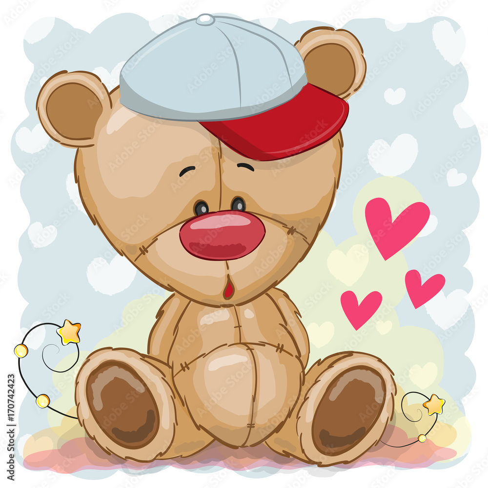 Drawing Teddy Stock Vector | Adobe Stock