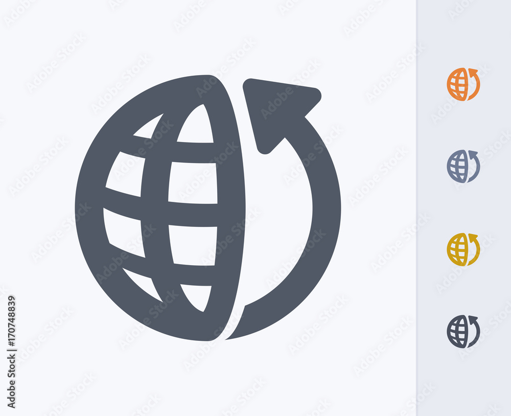 Globe & Arrow - Carbon Icons A professional, pixel-perfect icon ...