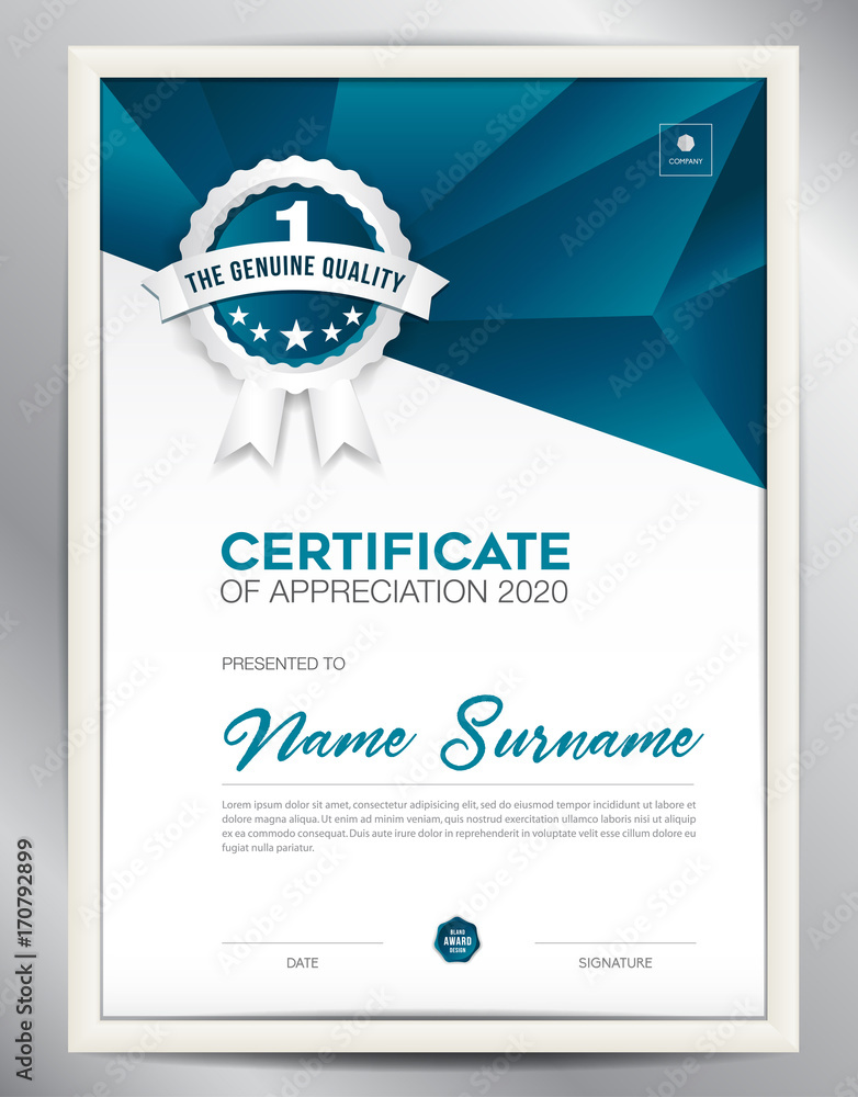 certificate template vector illustration, diploma layout in a4 size ... certificate template vector illustration, diploma layout in a4 size ...