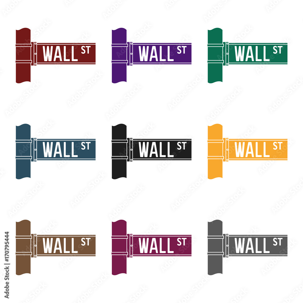 Wall Street Sign Vector