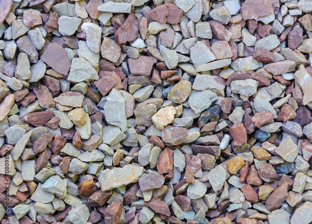Fine natural stone mulch for landscaping texture background Stock Photo ...