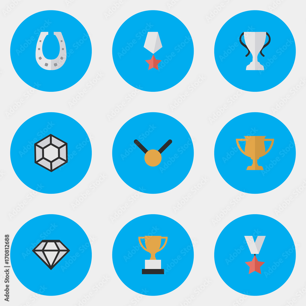 Vector Illustration Set Of Simple Reward Icons Elements Goblet Trophy vector-illustration-set-of-simple-reward-icons-elements-goblet-trophy