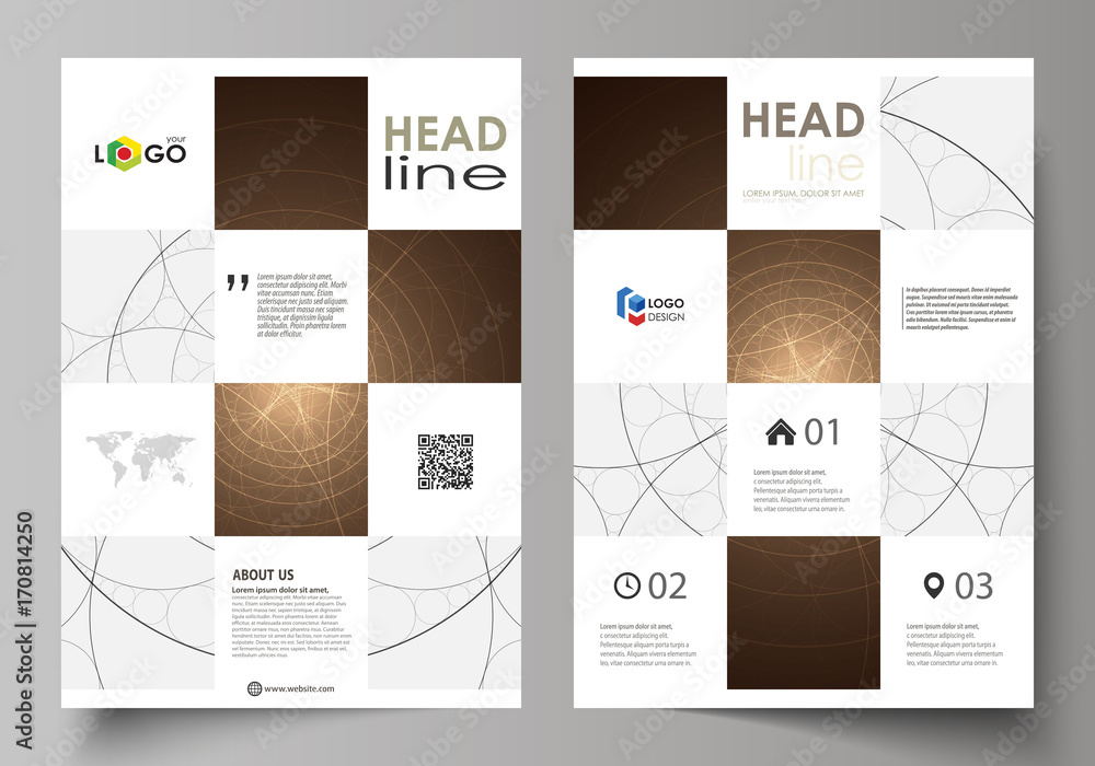 Business templates for brochure, flyer, booklet. Cover design template ...