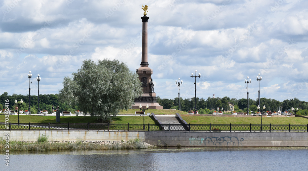The Millennium Of Yaroslavl, monument, square, architecture, column ...