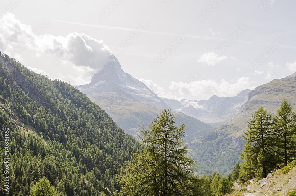 Zermatt, Dorf, Findeln, Sunnegga, Findelbach, Findelbachschlucht ...