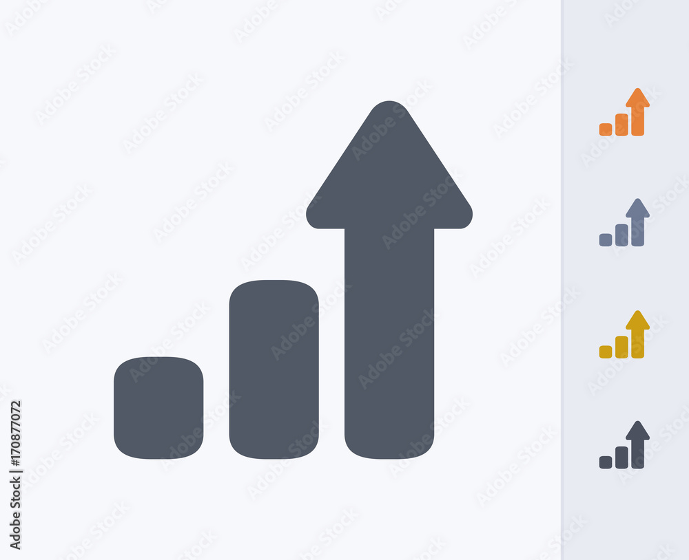 Growing Column Graph - Carbon Icons. A professional, pixel-perfect icon ...