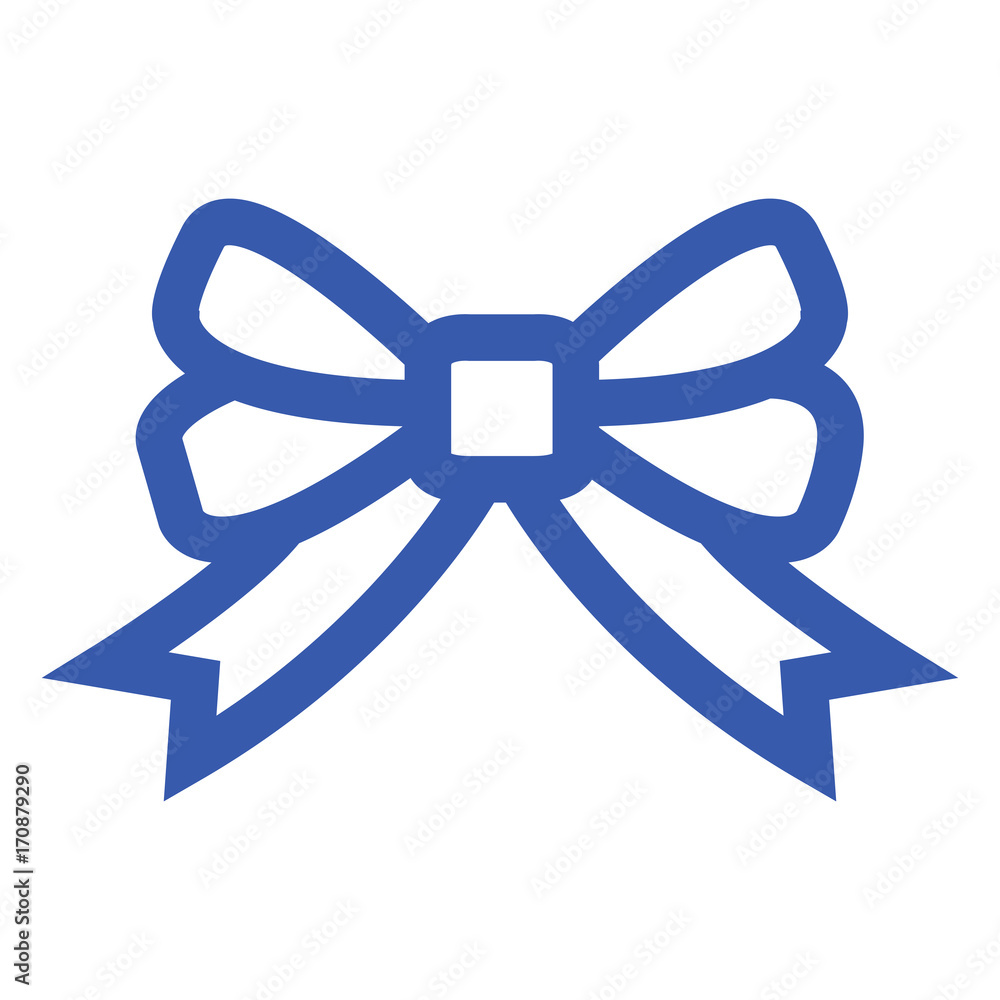 Blue ribbon icon Stock Vector | Adobe Stock