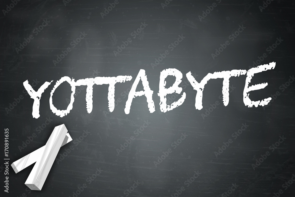 Blackboard Yottabyte Stock Illustration | Adobe Stock