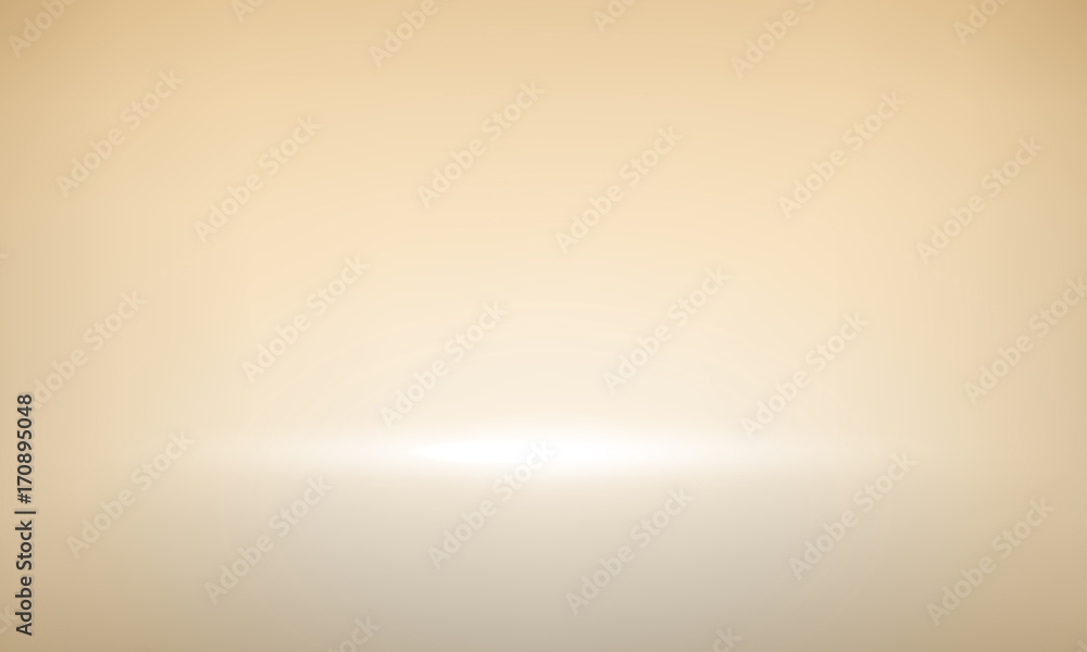 Gold studio background with spotlight gradient and glitter sparks for ...