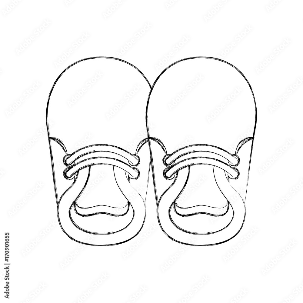 Baby Booties Drawing