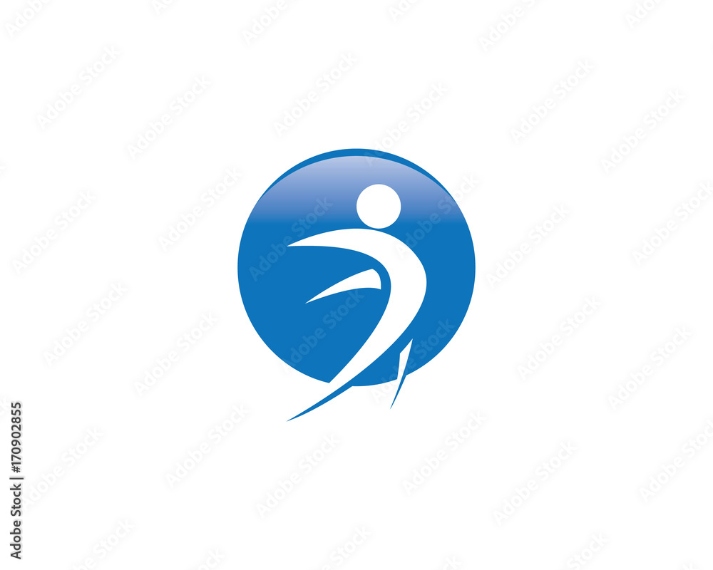 Human logo Stock Vector | Adobe Stock