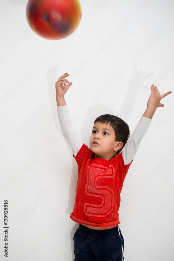 Child Throw Ball