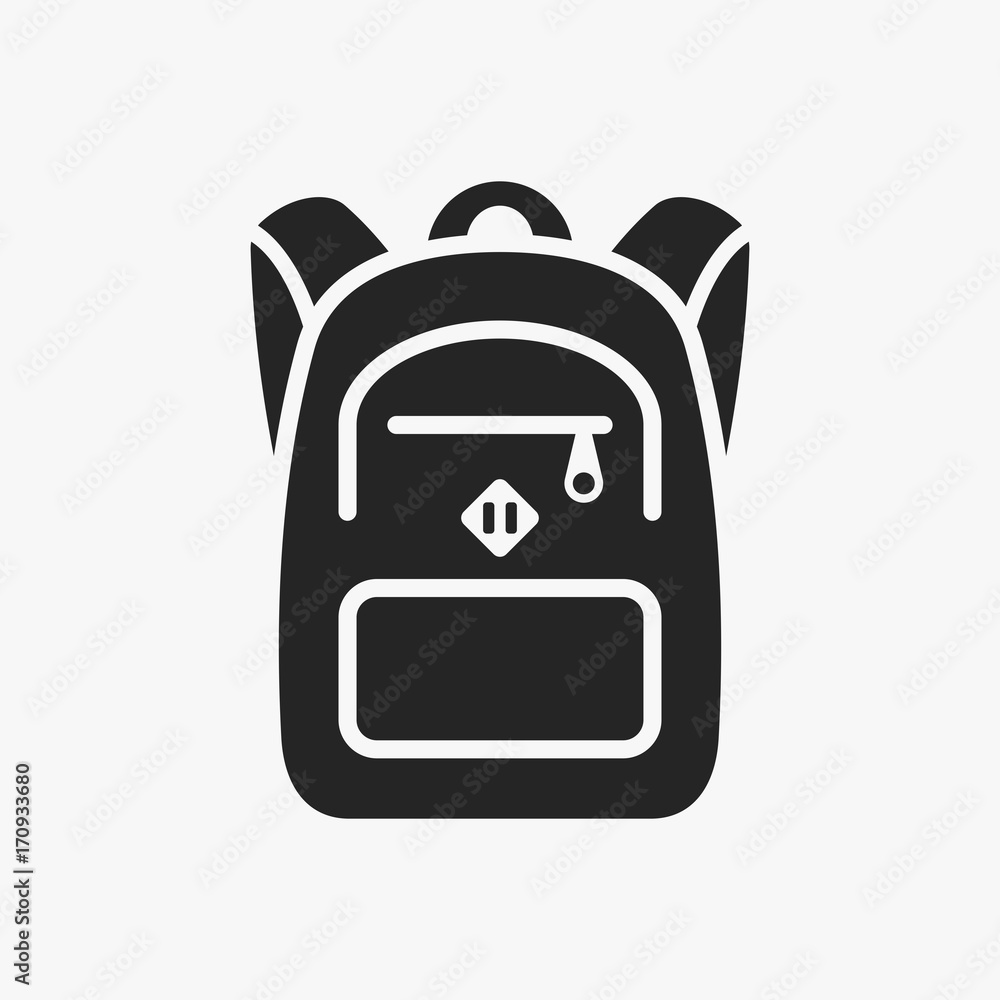 Backpack icon Stock Vector | Adobe Stock