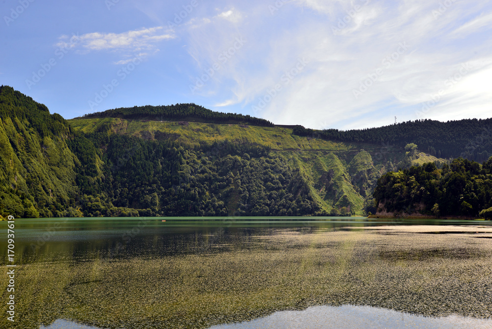 Wanderung nach Cete Cidades (Azoren) zu den Kraterseen Laguna verde und ...