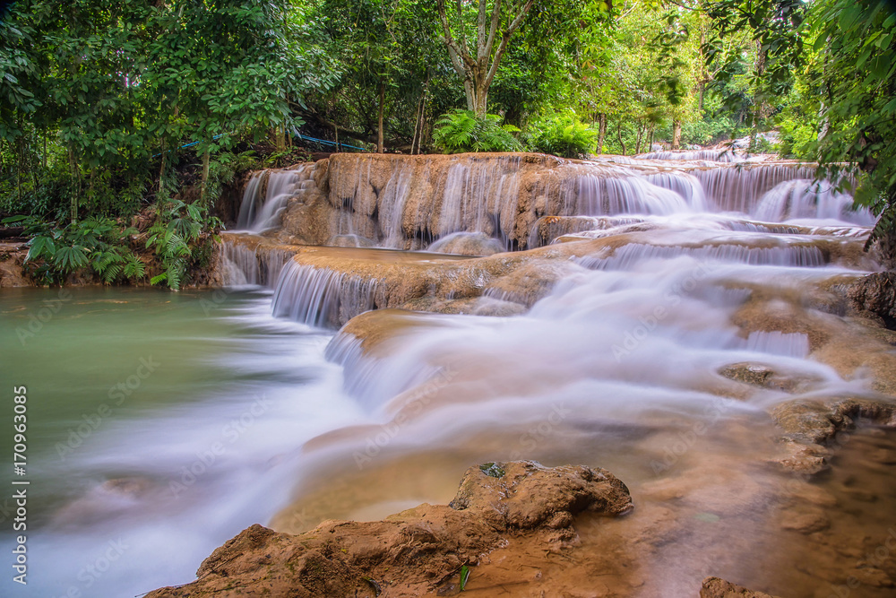 Photo & Art Print Mae Kae 2 (Kaofu) waterfall., nuwatphoto