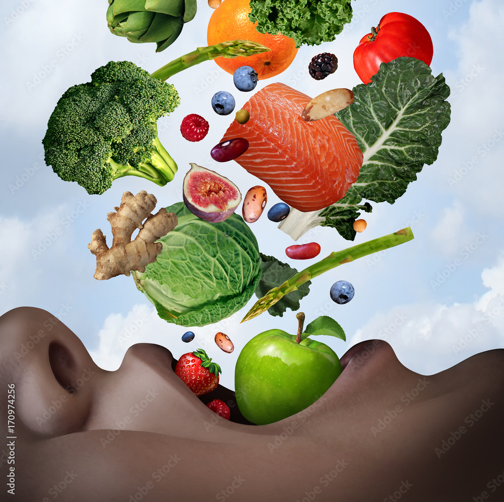 Healthy Food Diet Stock Illustration | Adobe Stock