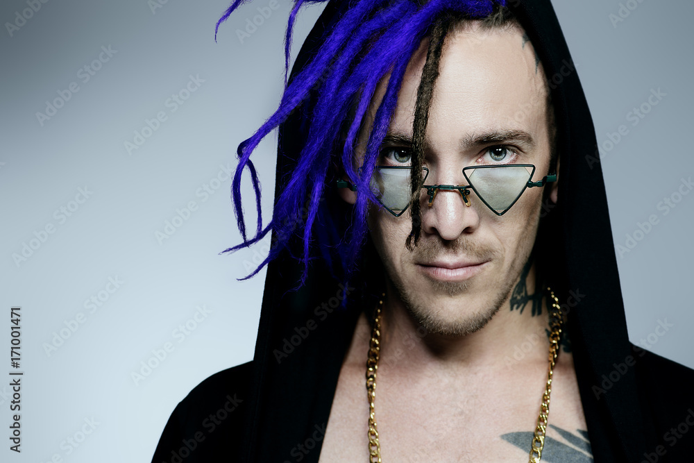 cool rocker man Stock Photo | Adobe Stock