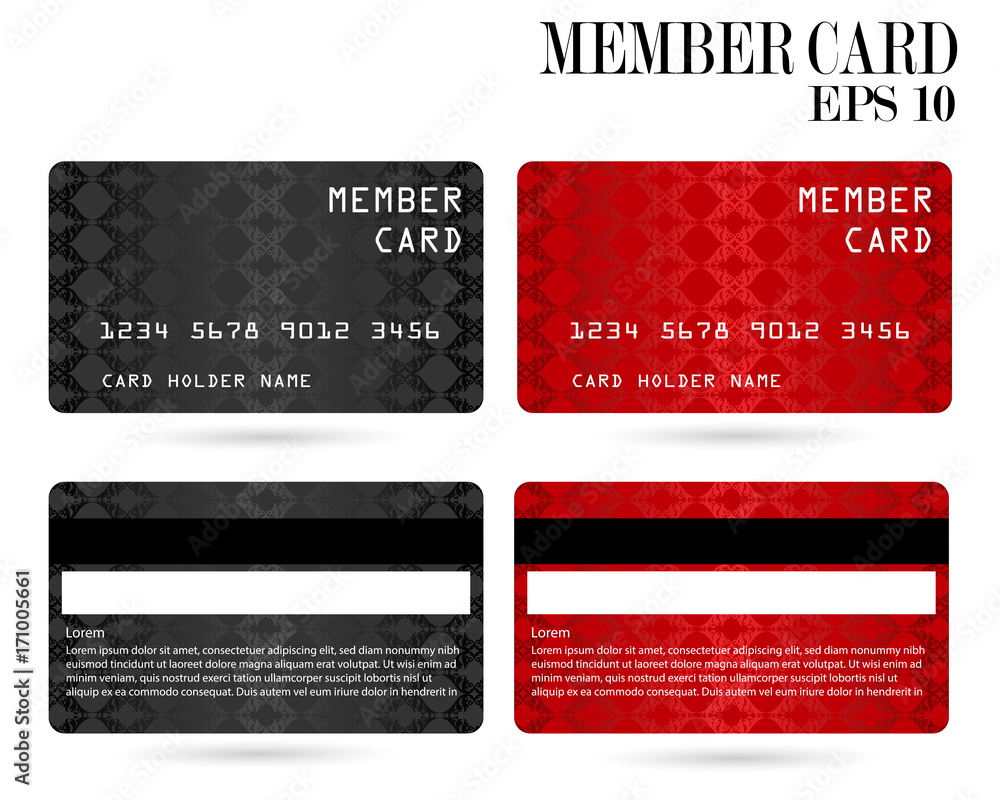 member card, business VIP card, design for privilege member,vector ...