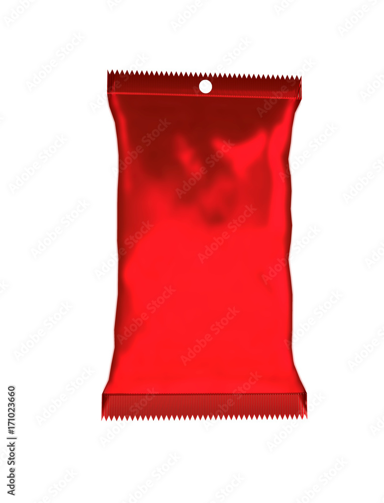 Plastic Gusseted Shaped Bag Food Sachet Packaging Pouch Mockup for ...