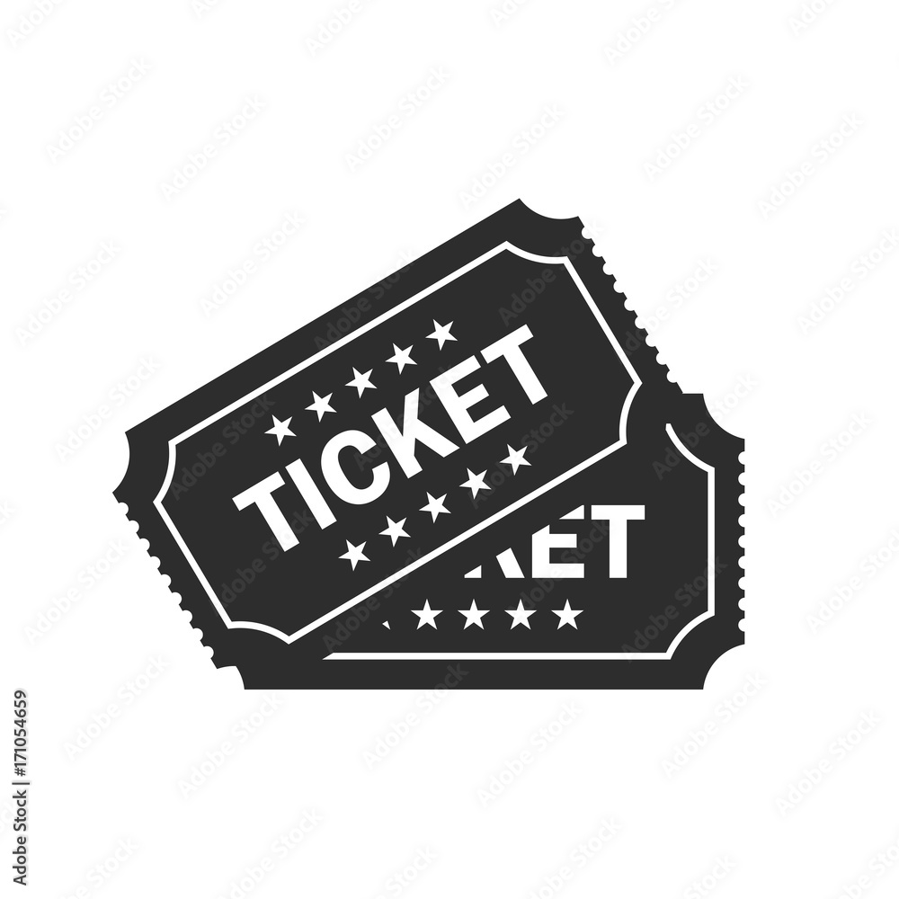 Ticket vector icon Stock Vector | Adobe Stock