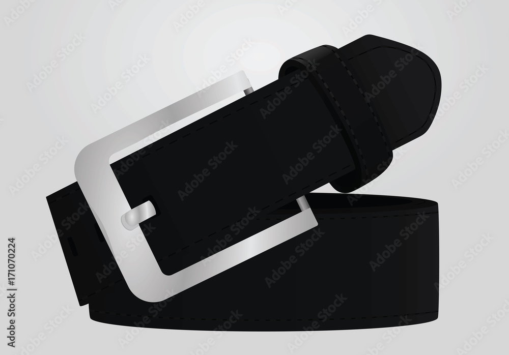Black belt. vector illustration Stock Vector | Adobe Stock