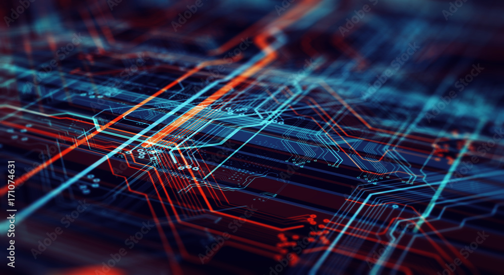 Technology background/Technology background of the abstract computer ...