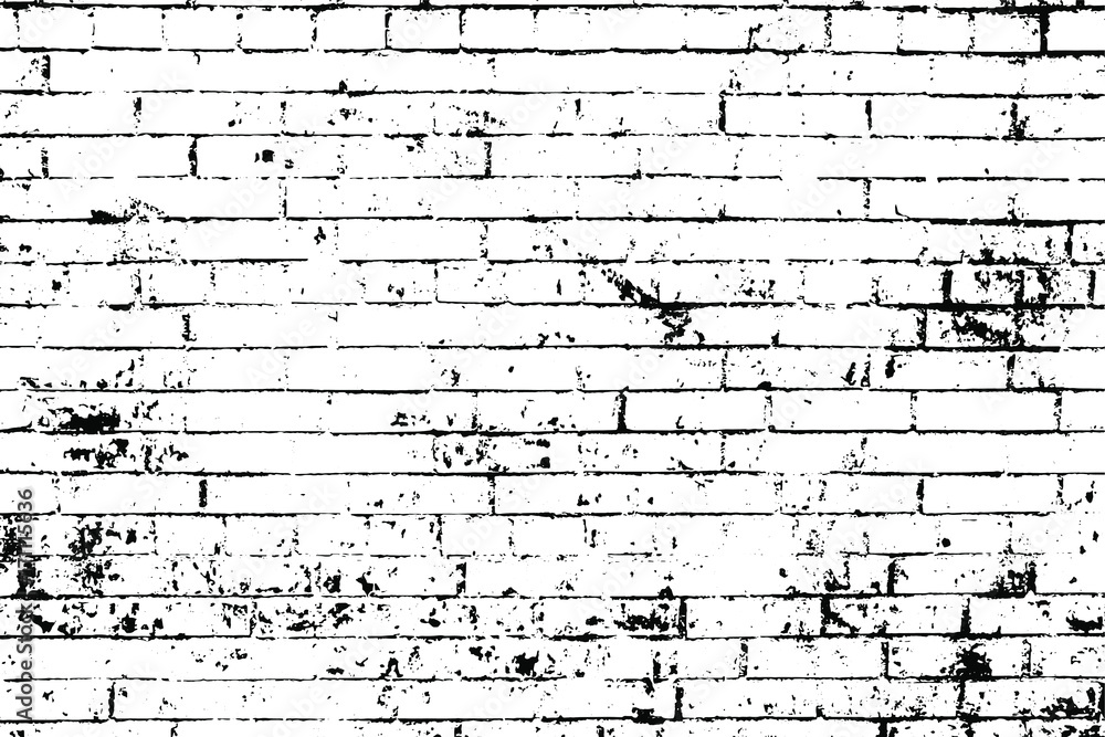 Urban style bricks wall texture overlay. Vector shape. Stock Vector ...