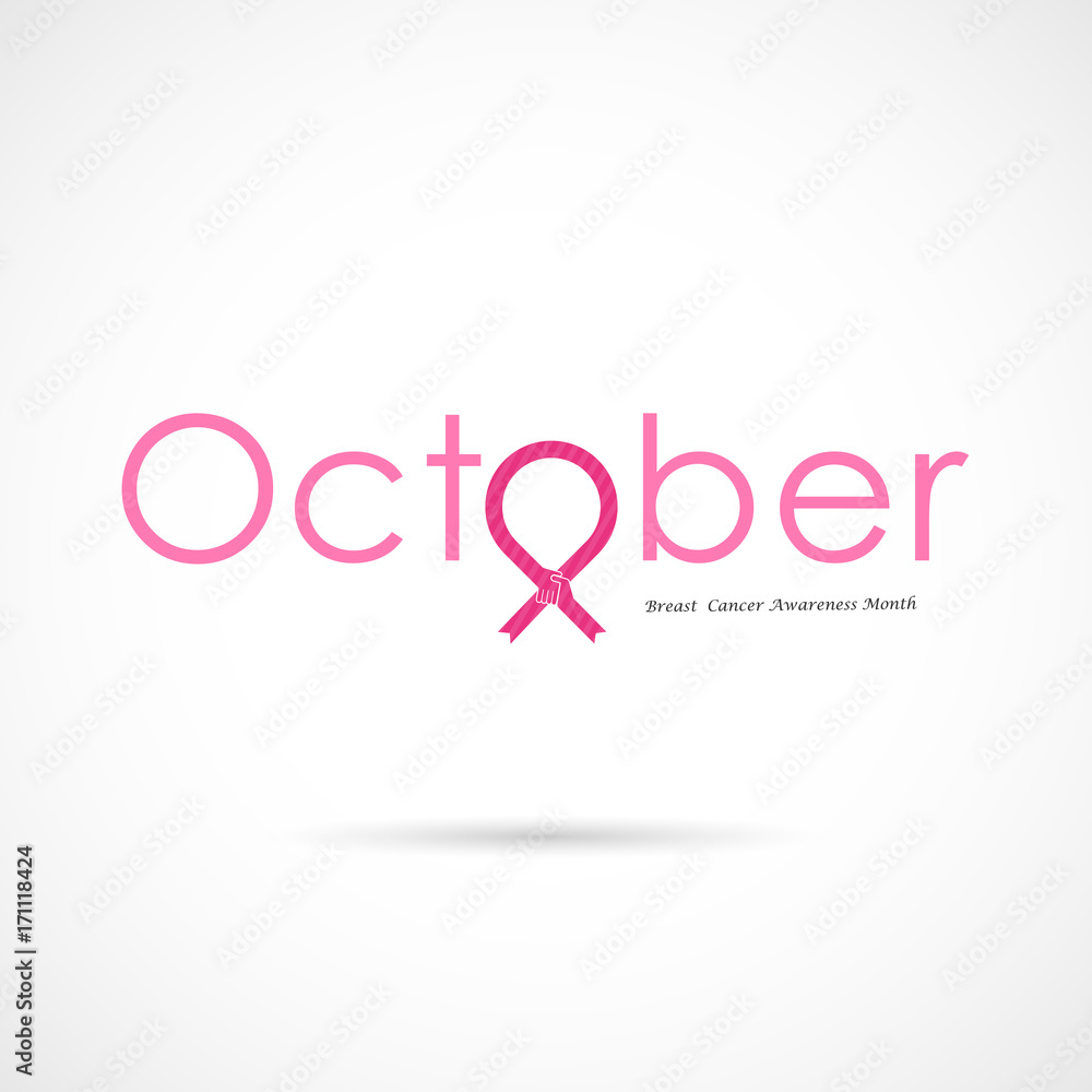 Breast Cancer October Awareness Month Campaign Background.Women health ...