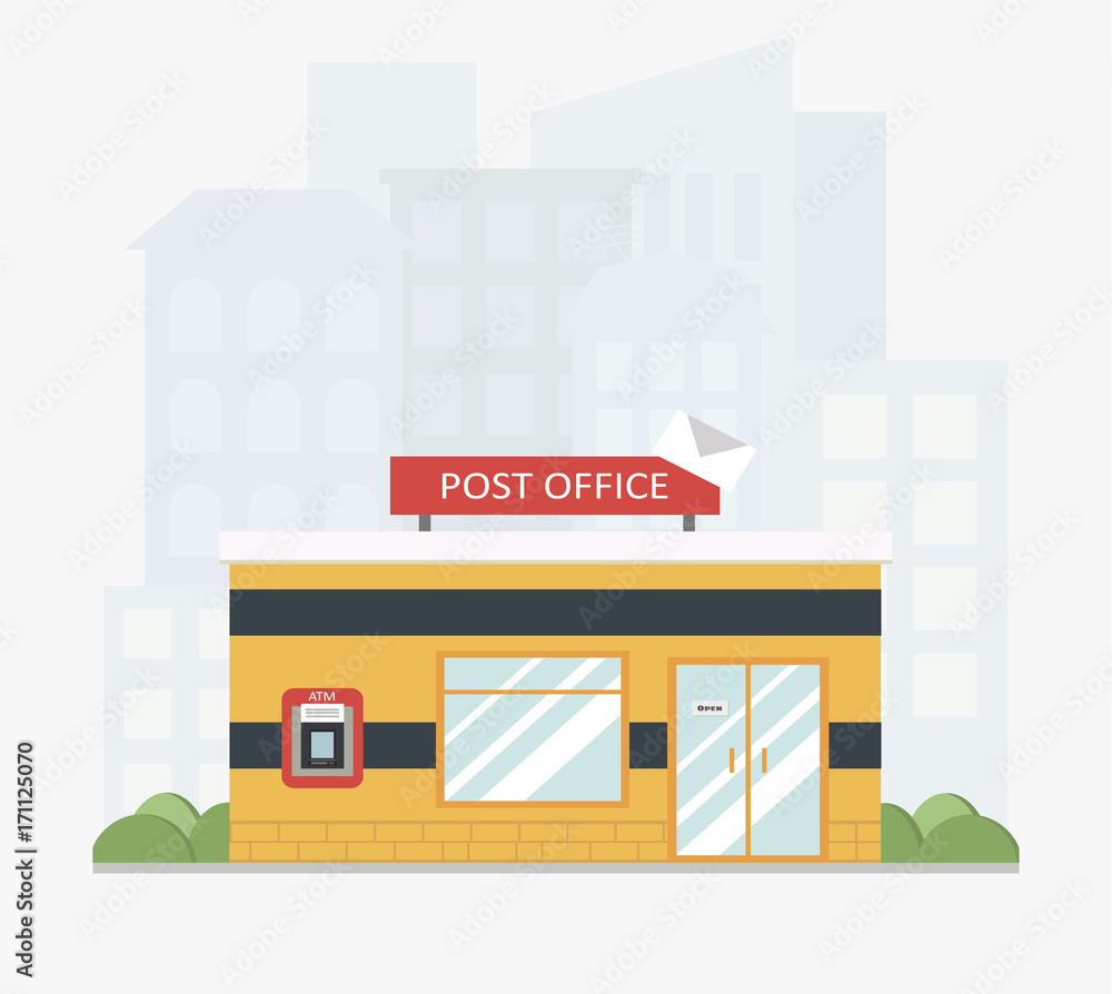 Post Office Building Clipart